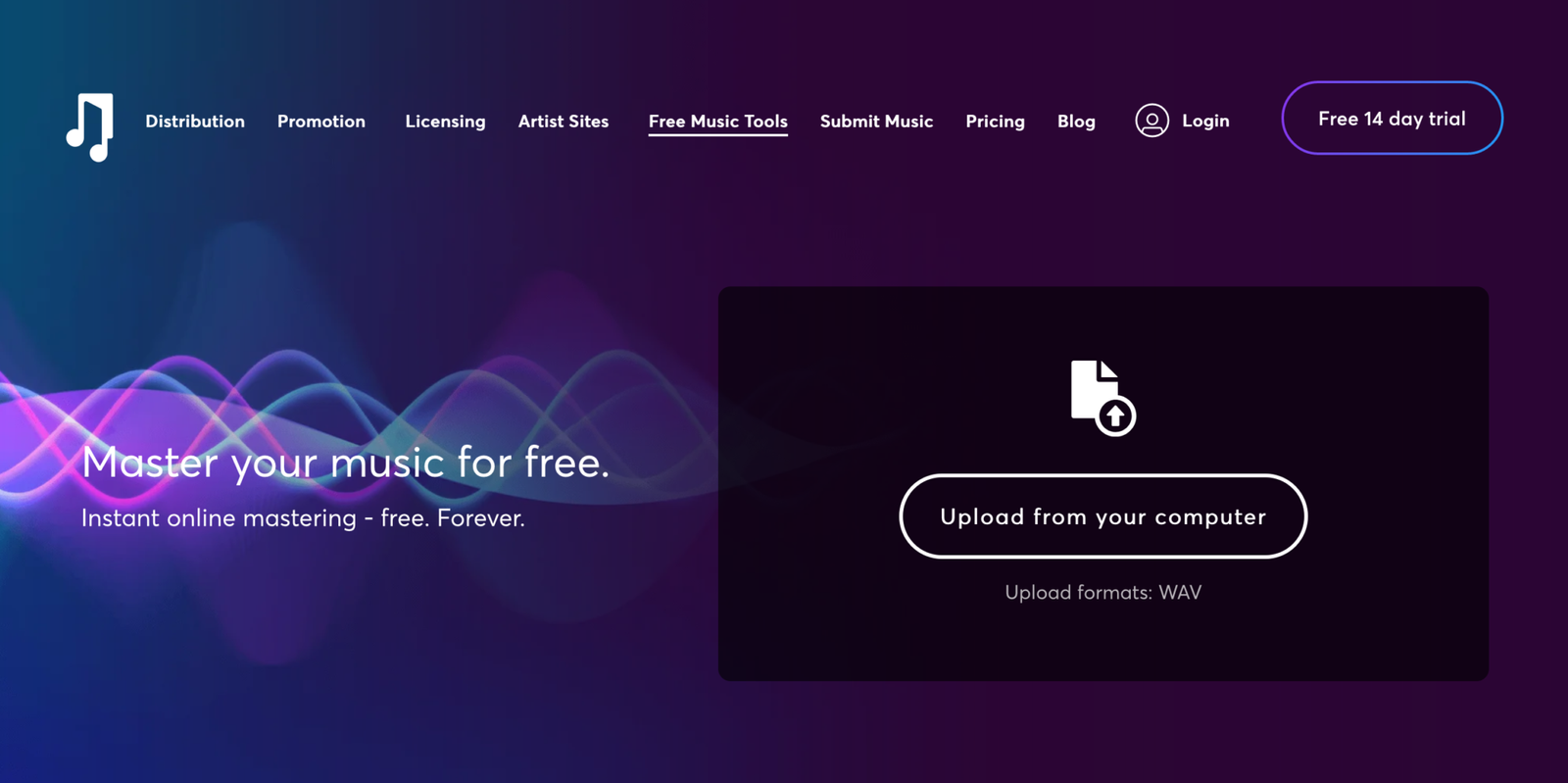 Free Online AI Mastering tools : Master your songs easily